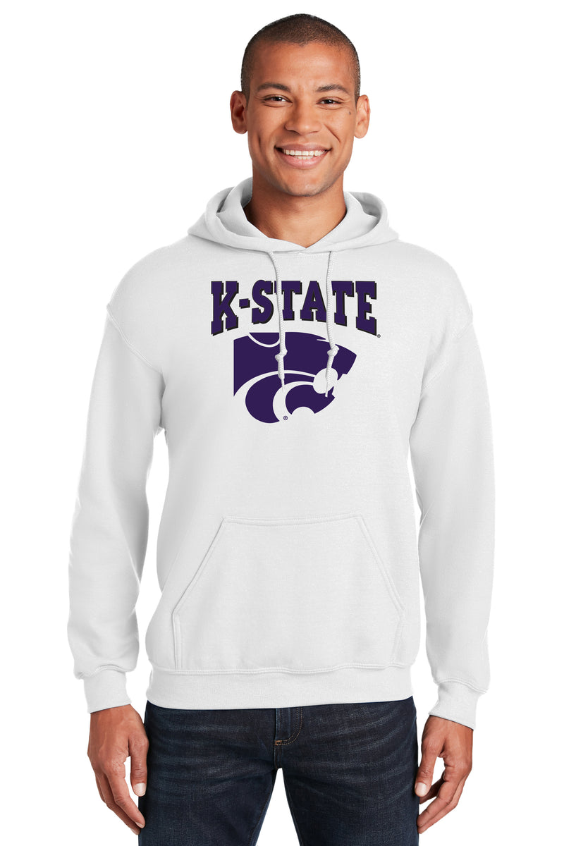 K-State Wildcats Hooded Sweatshirt - Kansas State Powercat Logo ...