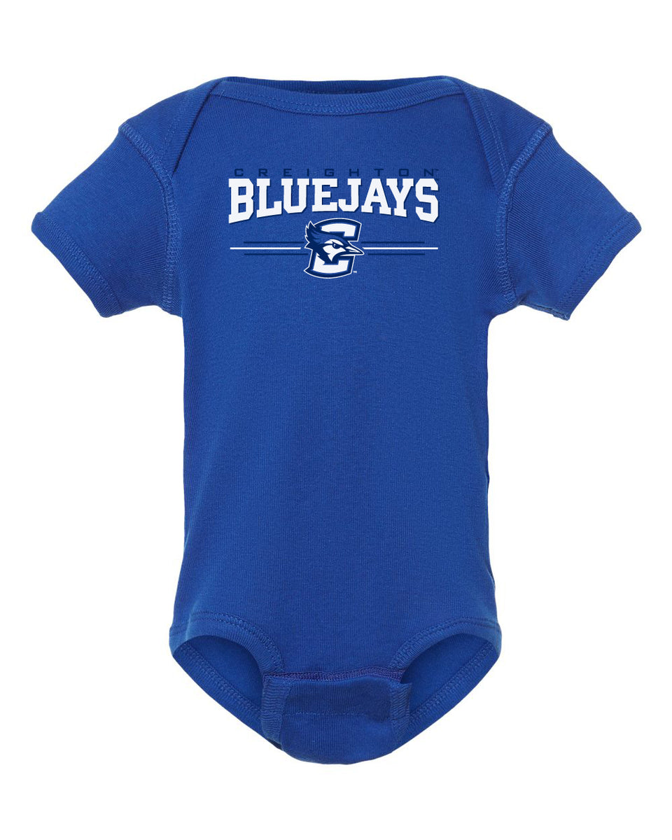 Creighton Bluejays Infant Onesie - Bluejays 3 Stripe Primary Logo ...