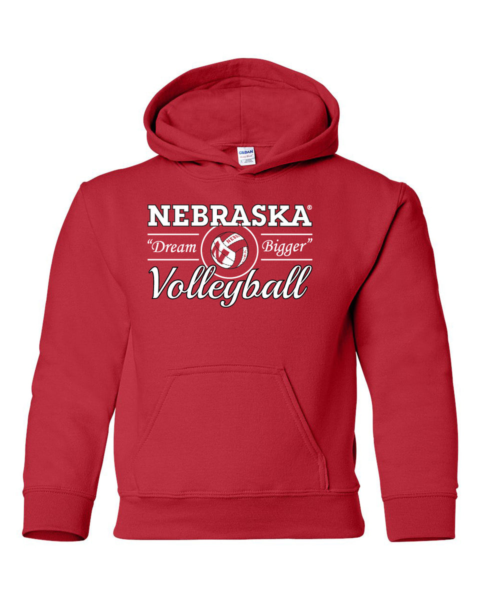 Nebraska Huskers Volleyball "Dream Bigger" Youth Hooded Sweatshirt ...