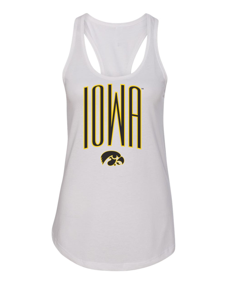 Women's Iowa Hawkeyes Tank Top - Iowa Arch with Tigerhawk | CornBorn ...