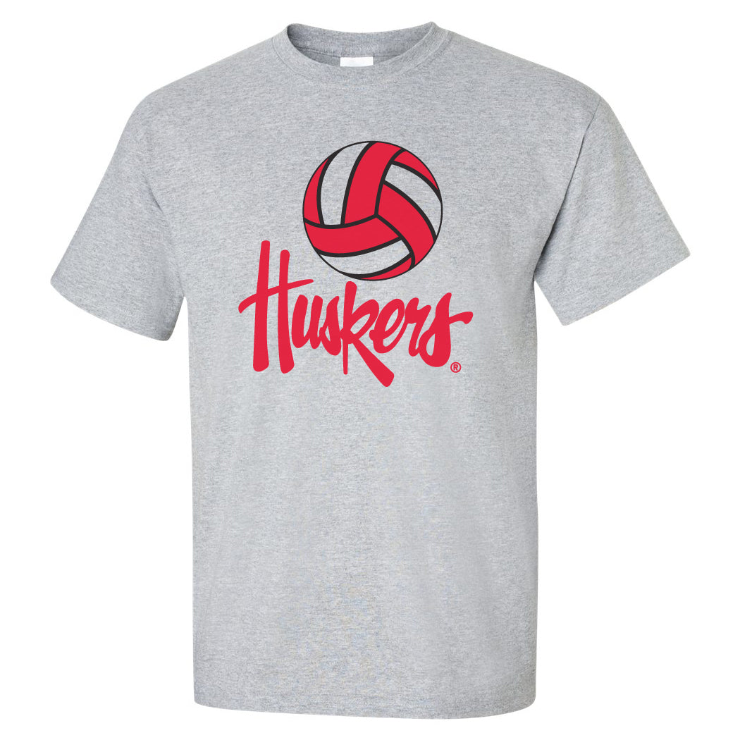 Nebraska Huskers Tee Shirt - Nebraska Volleyball Legacy Script Huskers ...
