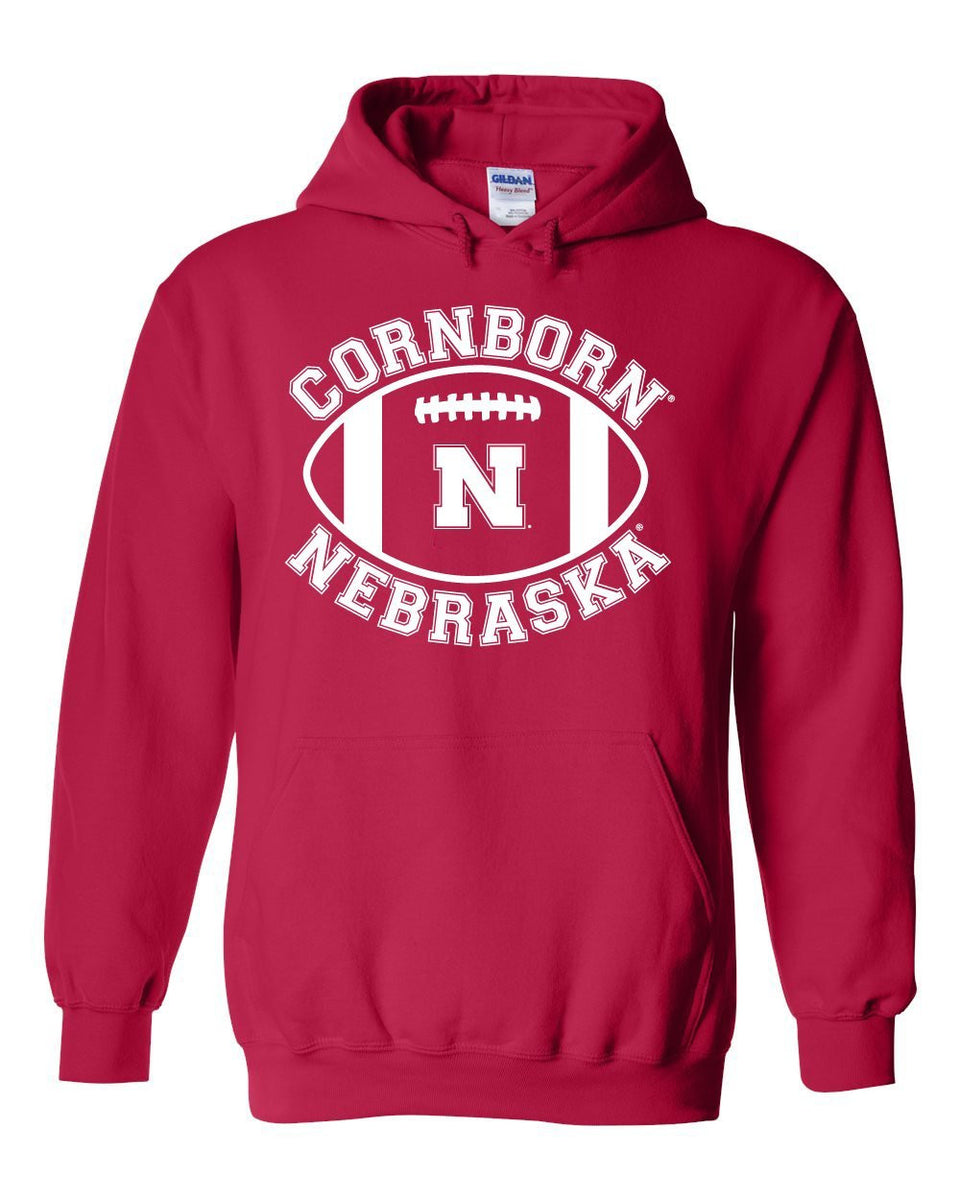 Nebraska Cornhuskers "CornBorn N Nebraska" Football Hooded Sweatshirt ...