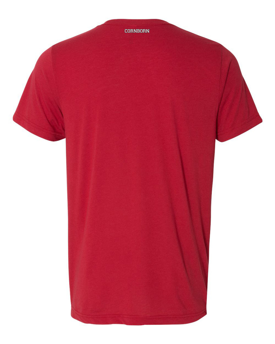 "NEBRASKA" Arch Premium Tri-Blend Tee Shirt | CornBorn Apparel