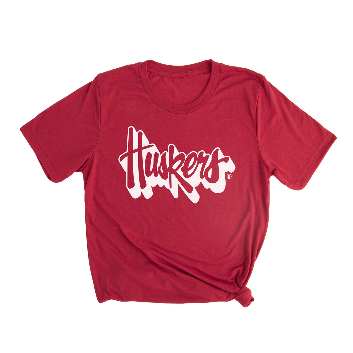 VINTAGE LEGACY SCRIPT - HUSKERS FAN SHIRT | CornBorn Apparel